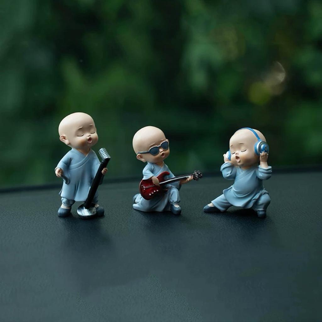 Three Singing Little Monks Figurines Buddha Statues – MR. LITTLE MONK Three Singing Little Monks Figurines Buddha Statues – MR. LITTLE MONK