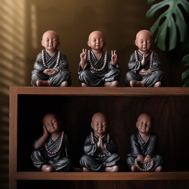 Little Monk Figurines Buddha Statues With Six Perfections – MR. LITTLE MONK